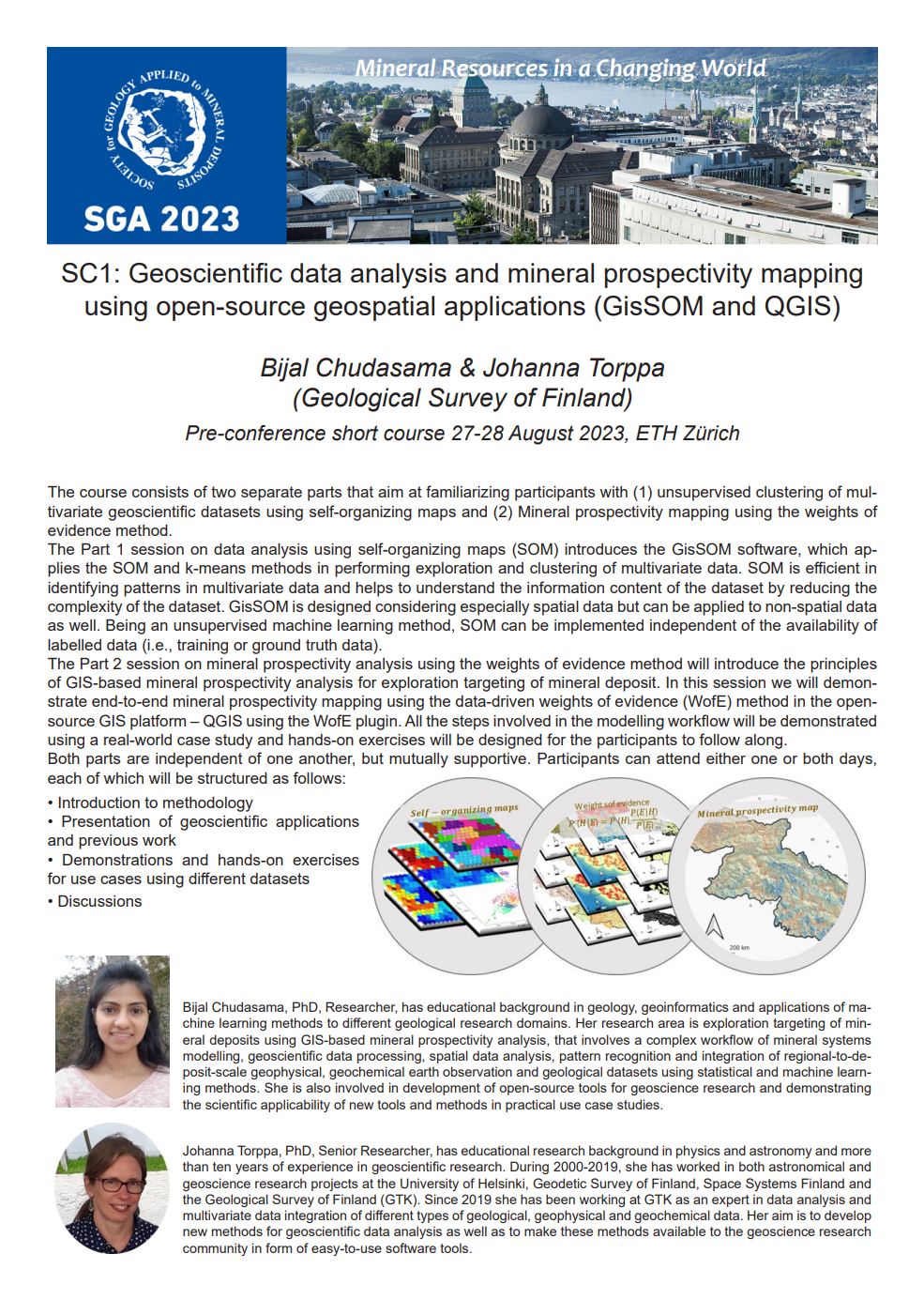 Next week a course about Geoscientific data analysis and mineral prospectivity mapping using ...